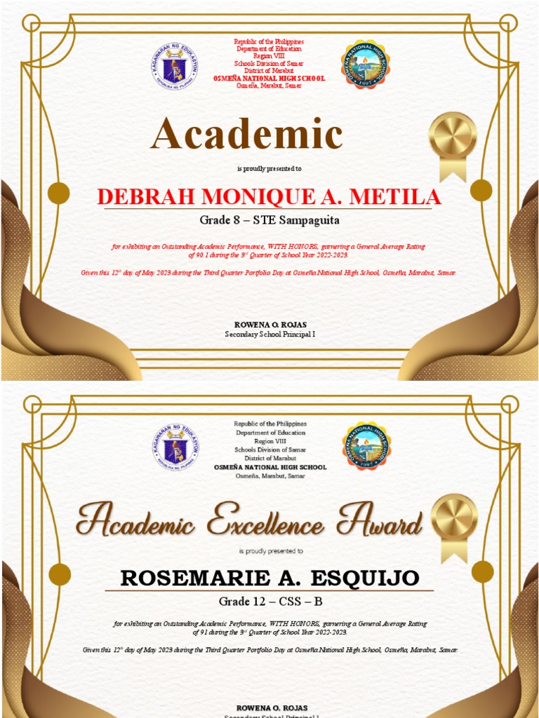 Certificate Portfolio Day Q3 | PDF