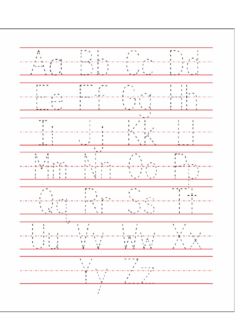 Tracing Alphabet | PDF