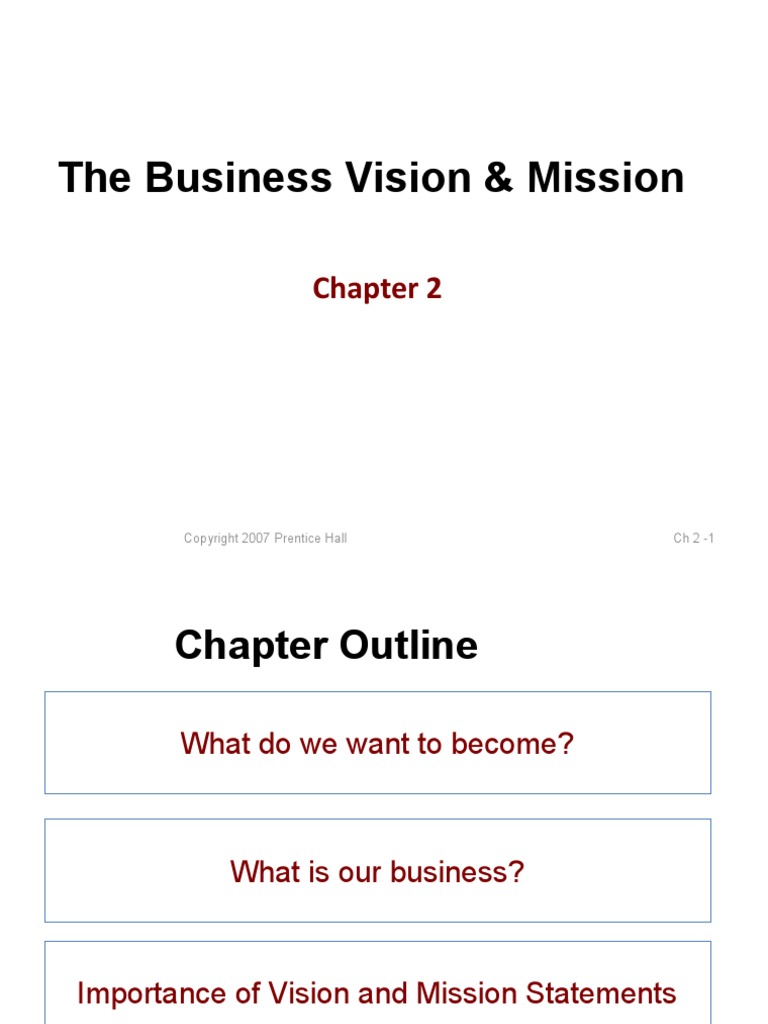 The Business Vision & Mission | PDF | Corporate Social Responsibility ...