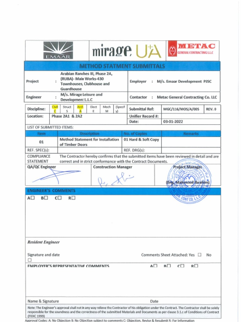 Mgc-116-Mos-A-005 R0 | PDF