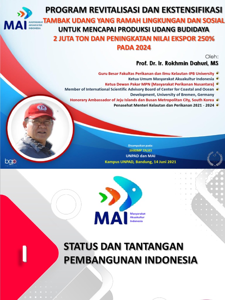 1.2. Prof - Rokhmin-Program Revitalisasi Dan Ekstensifikasi Tambak ... 1.2. Prof - Rokhmin-Program Revitalisasi Dan Ekstensifikasi Tambak ...