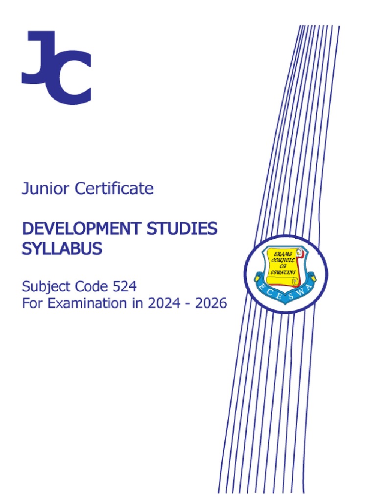 JC Development Studies 2024-2026 Syllabus | PDF | Poverty | Poverty ...