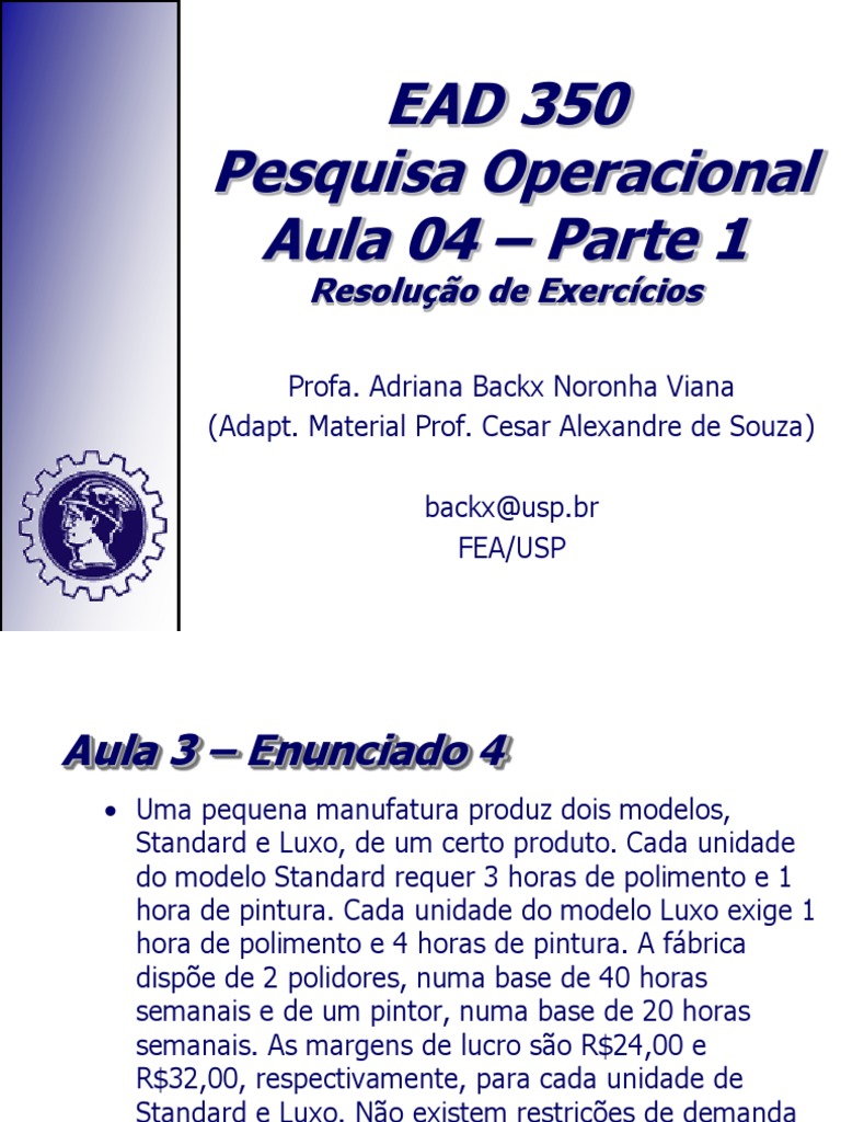 Slides - Aula 4 - Resolucao de Exercicios | PDF