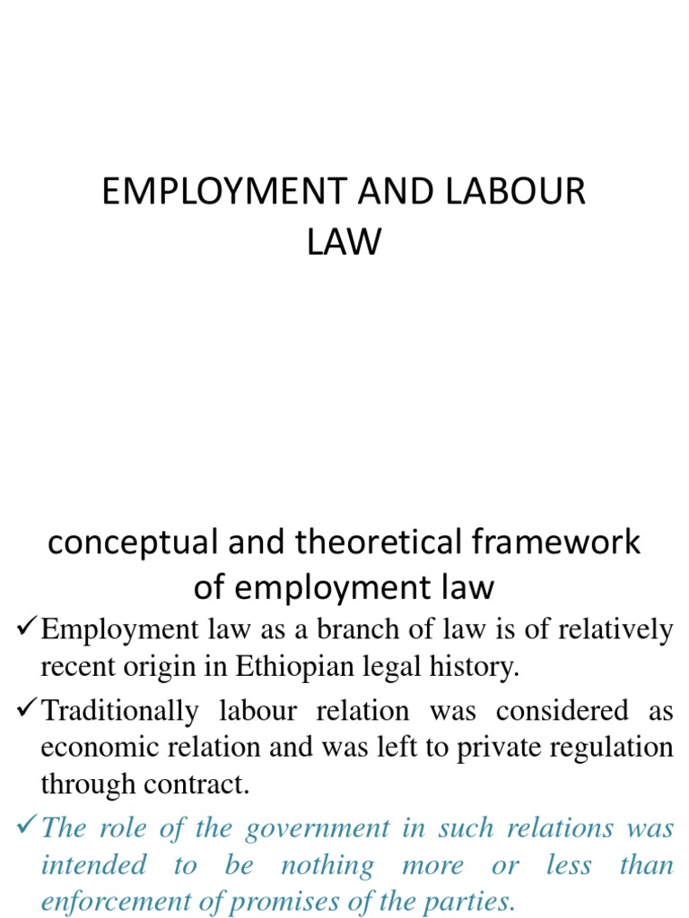 Employment and Labour Law | PDF