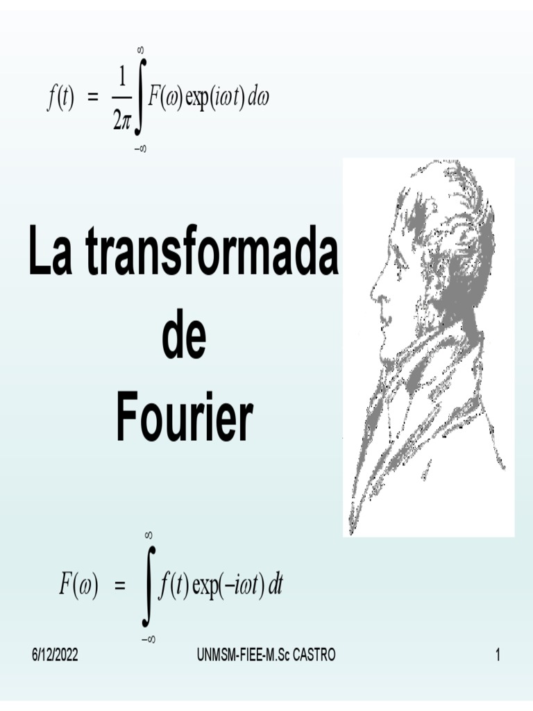 Transformada de Fourier | PDF | Transformada de Fourier | Funciones y ...