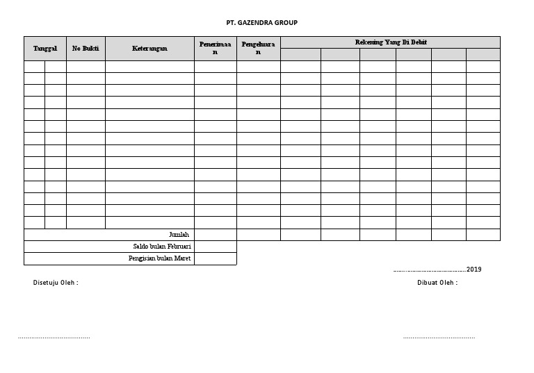 Format Laporan KAS Kecil | PDF