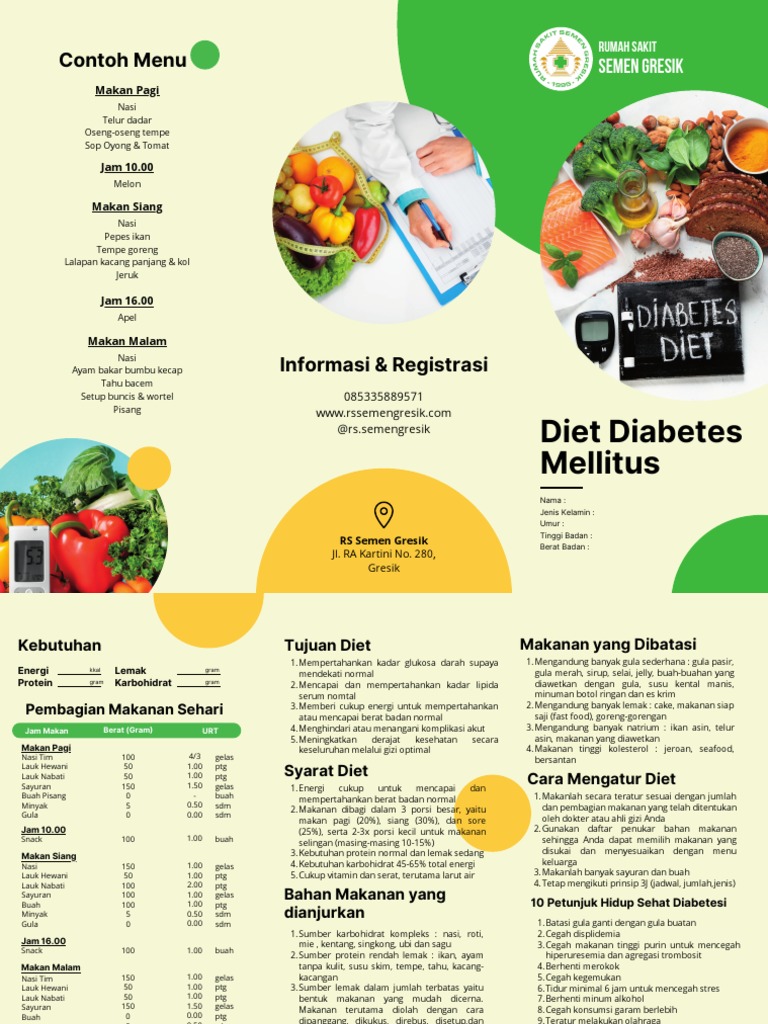 Diet Diabetes Mellitus | PDF