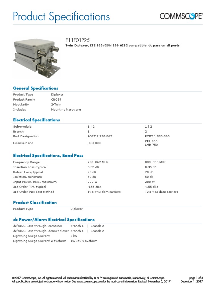 E11F01P25 | PDF | Electronics | Electricity