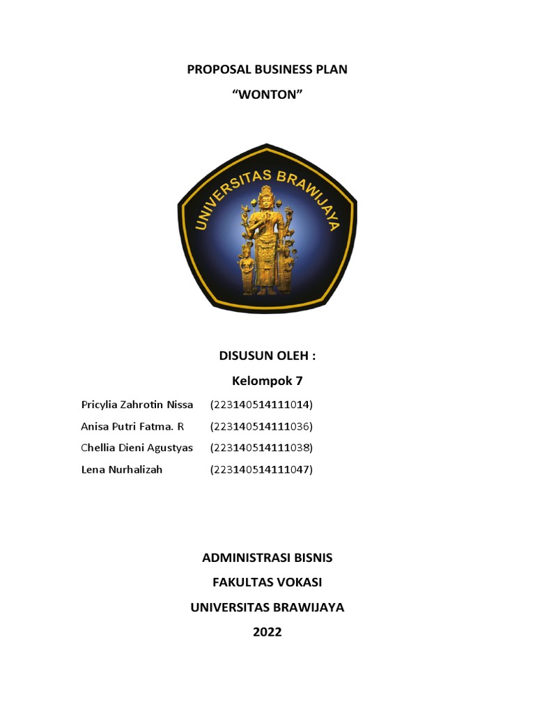Proposal Business Plan KWU Kel 7 | PDF