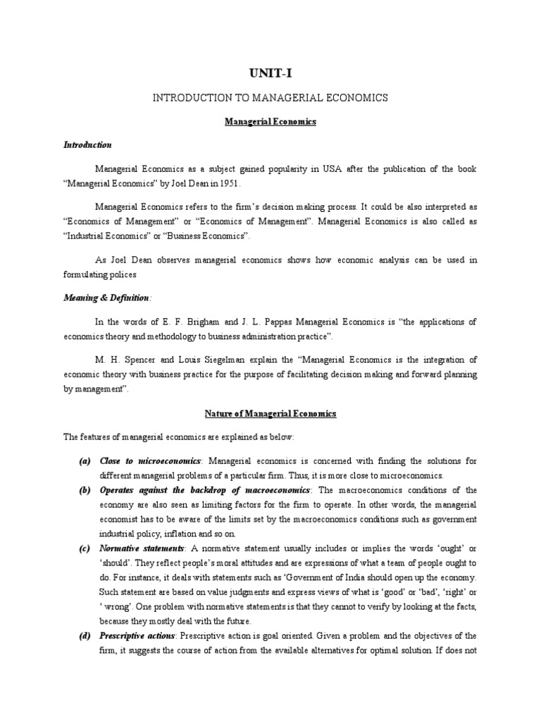 Unit - 1 EEFM | PDF | Demand | Elasticity (Economics)