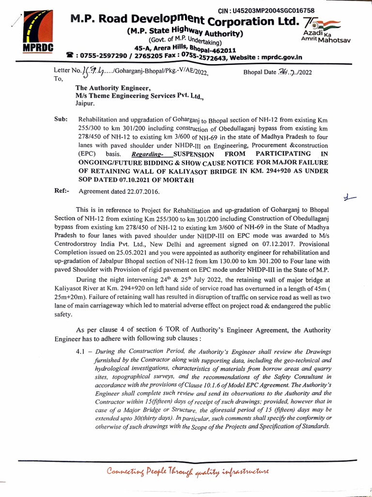 Debarment Order Dated 26.07.2022 For AE (TES) | PDF