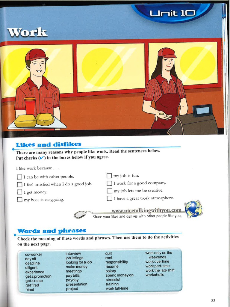 Unit 10 Work Nice Talking With You | PDF
