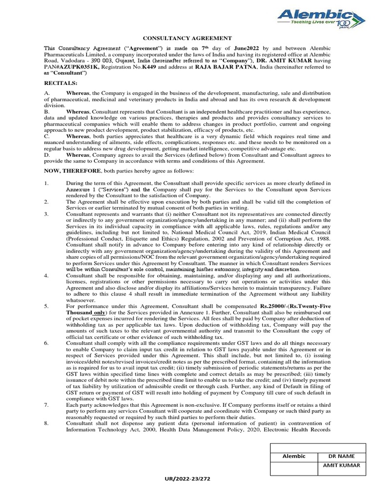 Dr. Amit Kumar | PDF | Taxes | Confidentiality