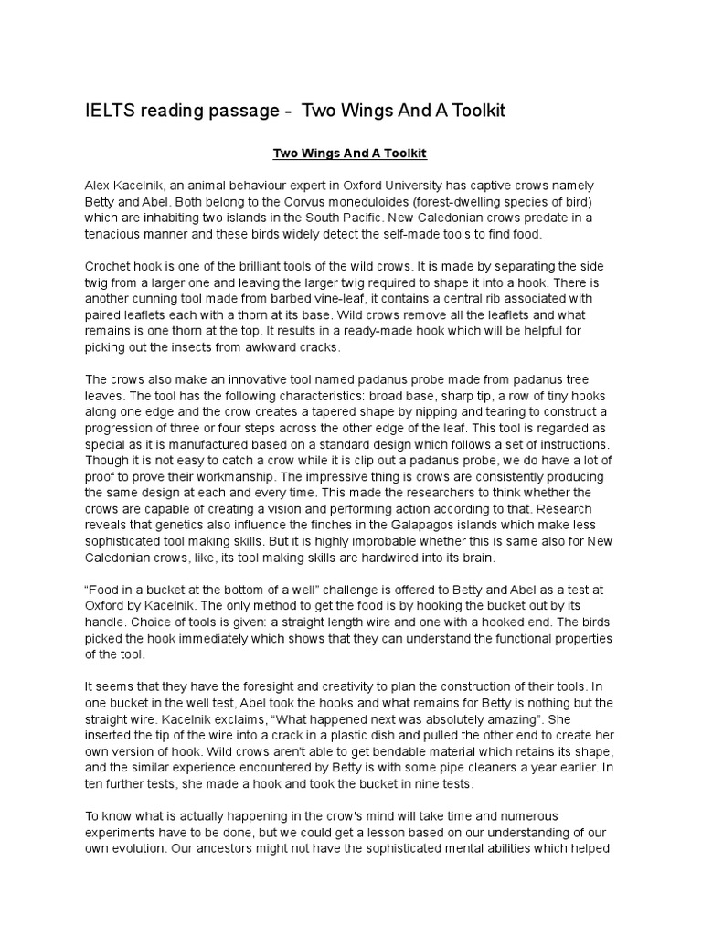 Two Wings and A Toolkit | PDF