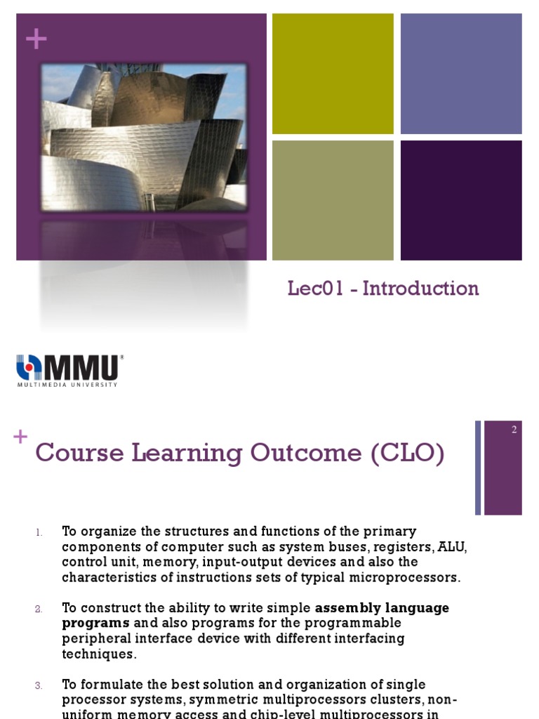 Lec01 - Introduction | PDF | Central Processing Unit | Microprocessor
