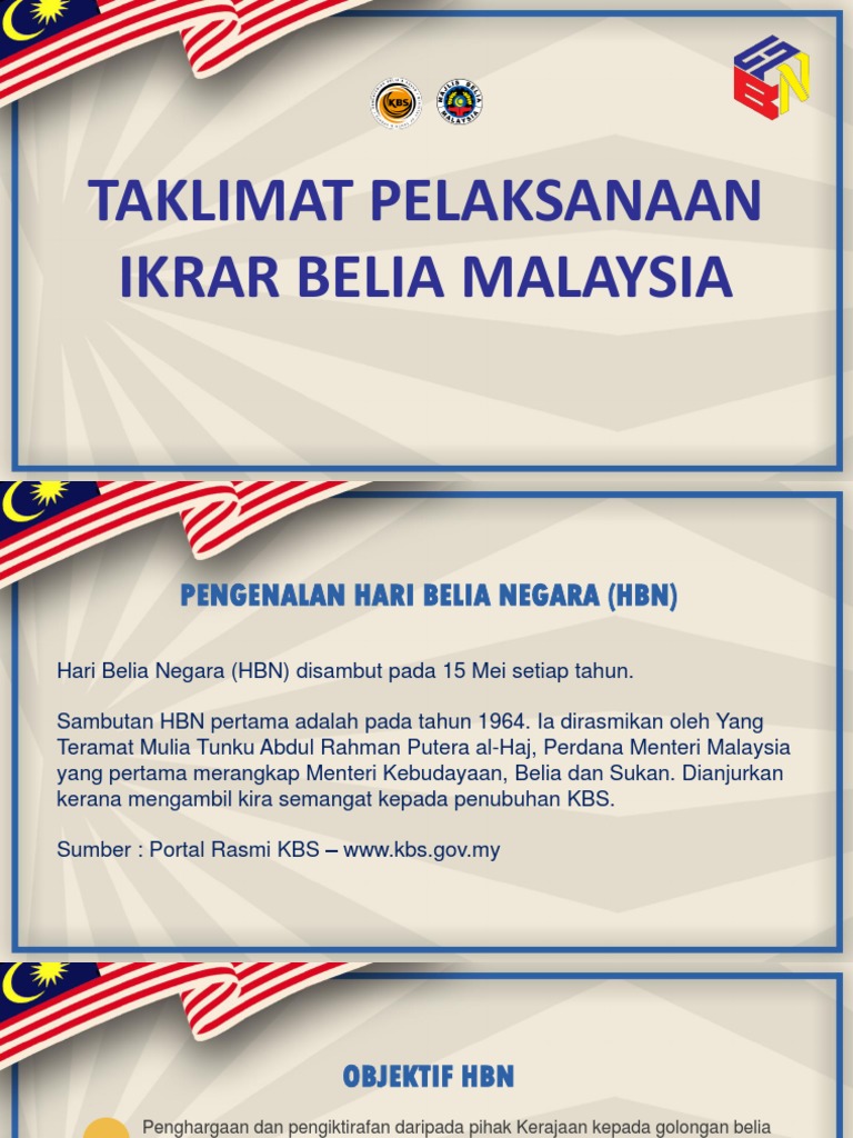 3.0 Slaid Ikrar Belia Malaysia | PDF