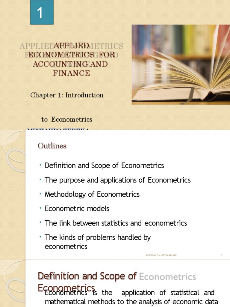Applied Econometrics CHAPTER 1 (Autosaved) | PDF | Econometrics ... Applied Econometrics CHAPTER 1 (Autosaved) | PDF | Econometrics ...