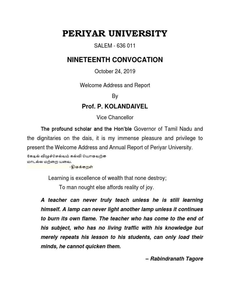19th Convocation 2019 Details | PDF
