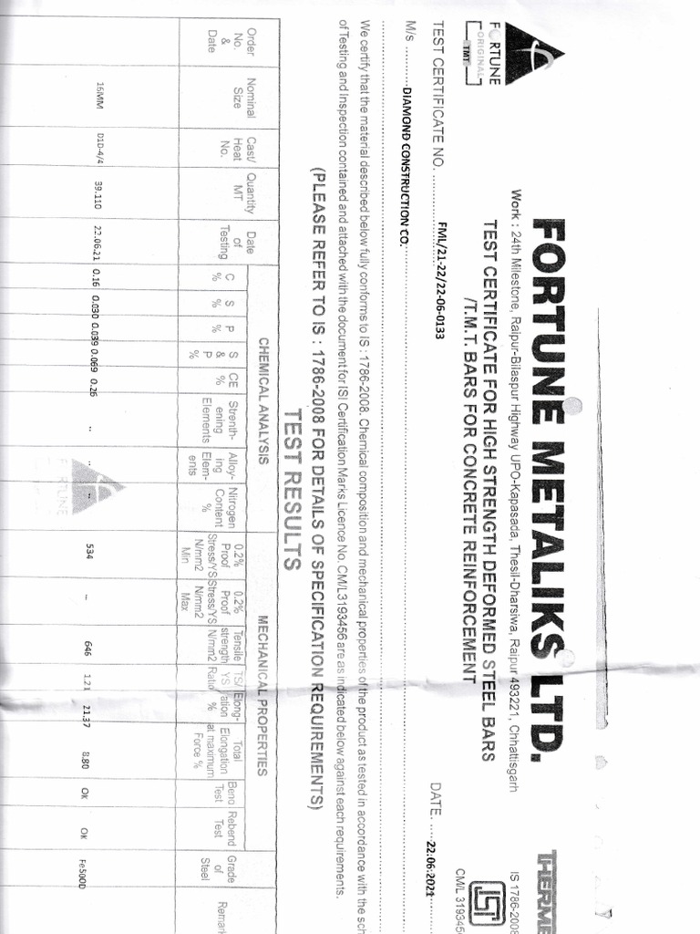 Test Report Fortune | PDF