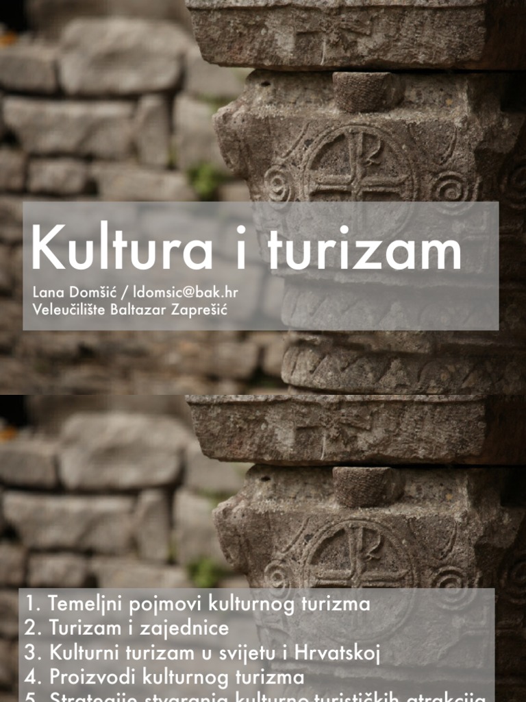 Osnove Kulturnog Turizma | PDF