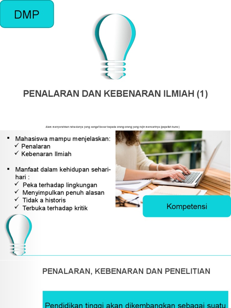 Materi DMP 1 (Sains Dan Penelitian Ilmiah) PPT Baru | PDF