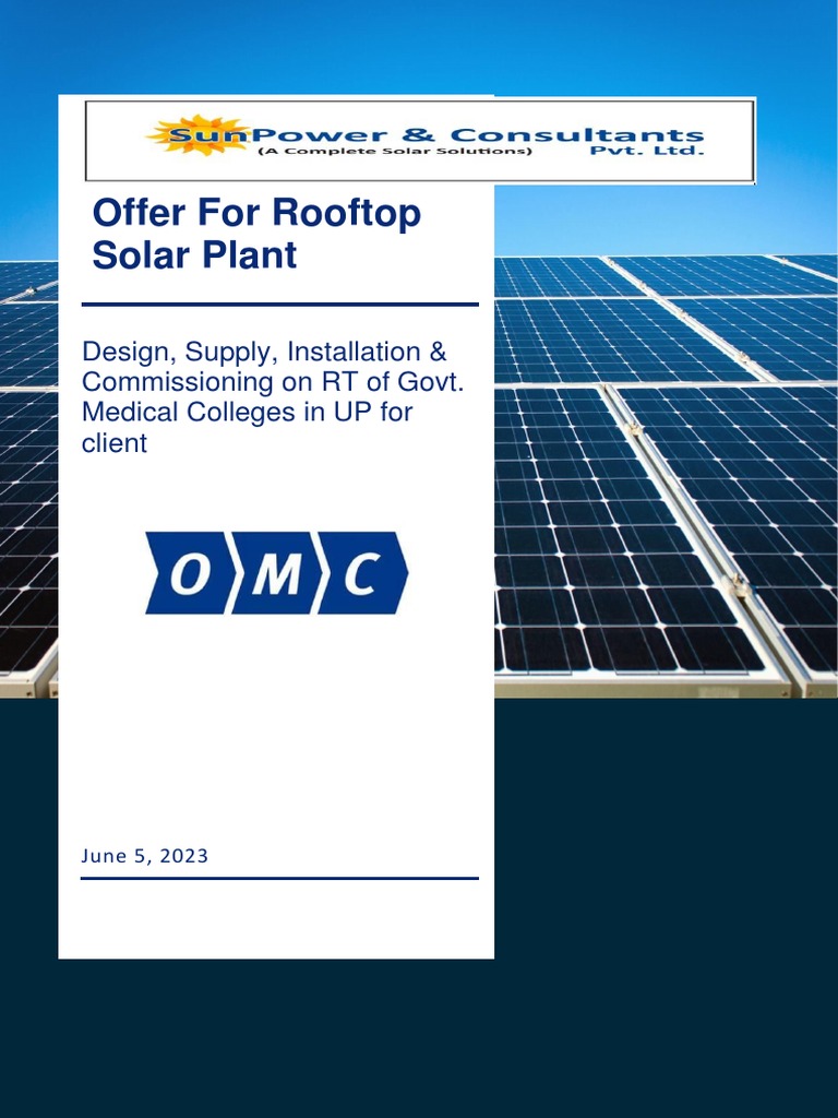 OMC 4000 KW Solar Offer SunPower-UP | PDF