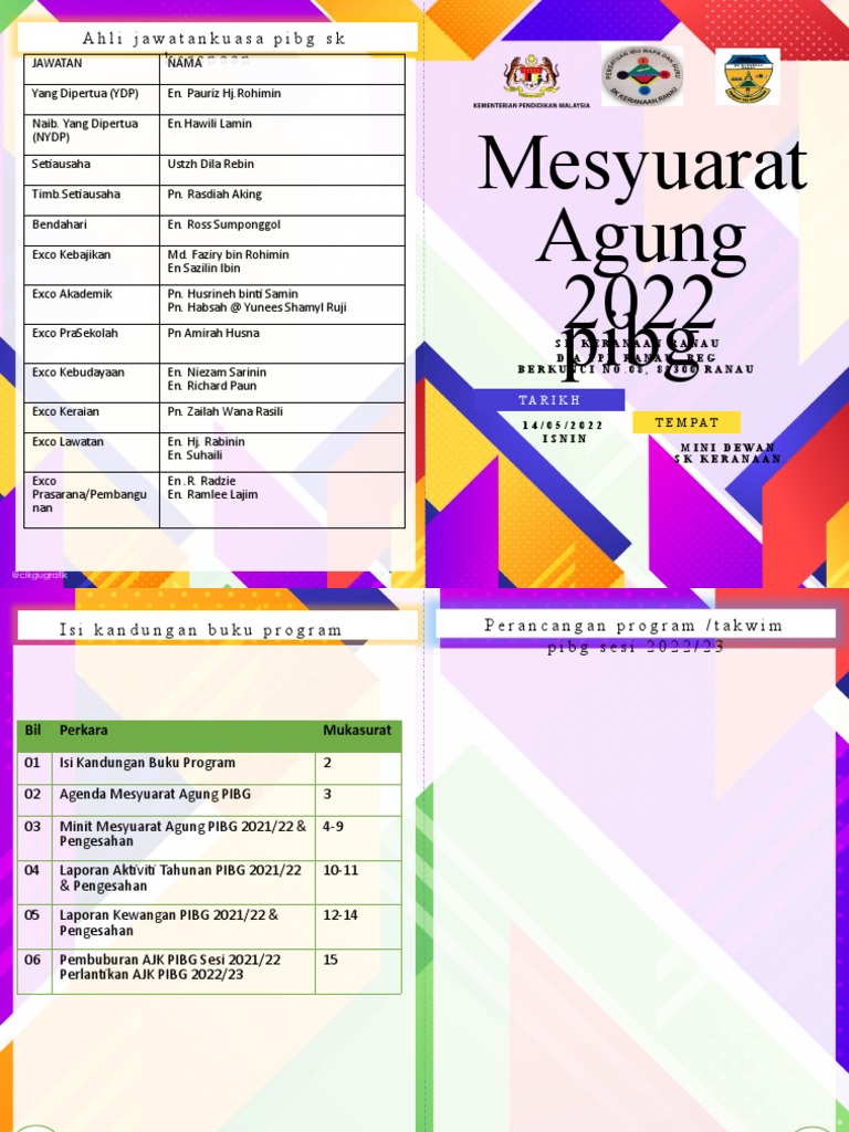 Buku Program PIBG 2022 | PDF