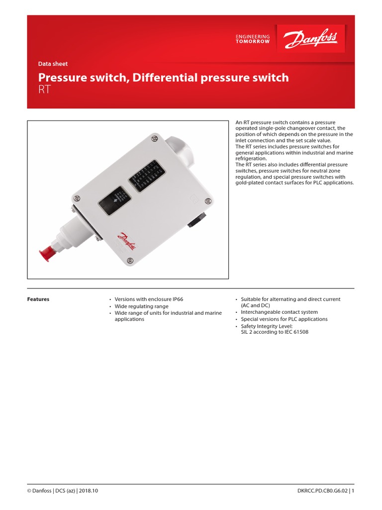 Dafoss RT 260 | PDF | Switch | Direct Current