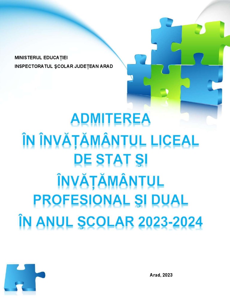 Brosura Admitere 2023 FINAL | PDF