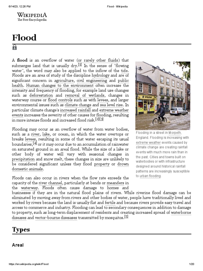 Flood - Wikipedia | PDF