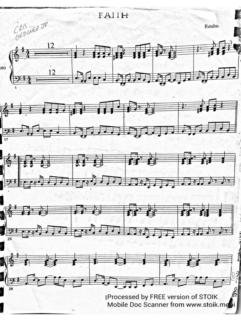 Faith Piano | PDF