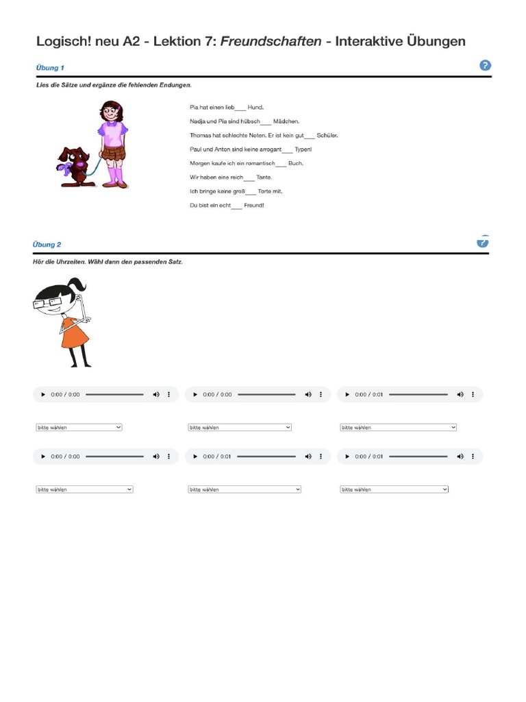 Logisch A2 L7-9 Übungen | PDF