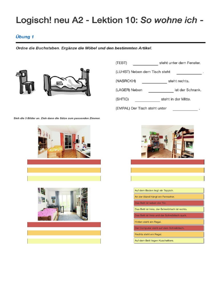Logisch A2 L10 Übungen | PDF