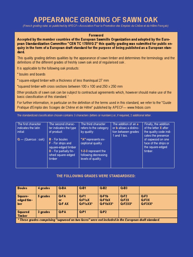 French-Timber-Grading-Rules | PDF
