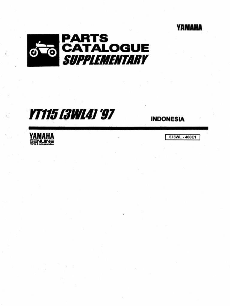 Yamaha Parts - YT115-3WL4 | PDF