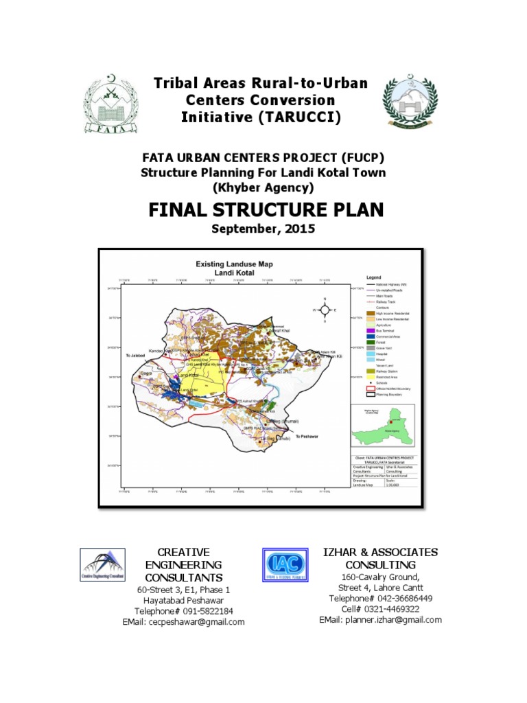 Final Structure Plan Landi Kotal | PDF | Margin Of Error | Survey ...