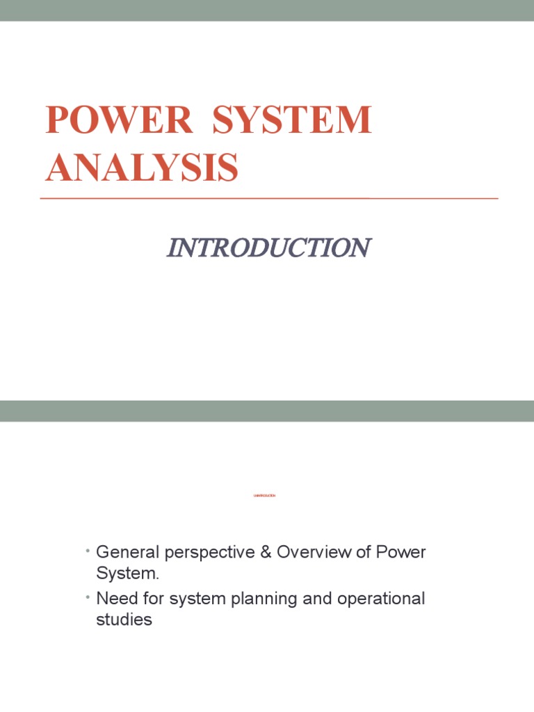 EE 121 - Power System Introduction | PDF