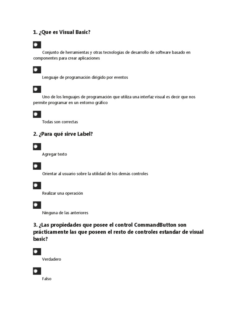 Examen de Visual Basic | PDF