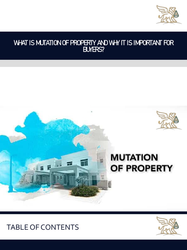 What Is Mutation of Property - NRI Legal Services | PDF