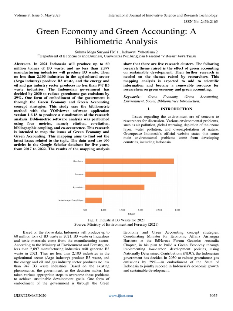 Green Economy and Green Accounting: A Bibliometric Analysis | Download Free PDF | Sustainability ...