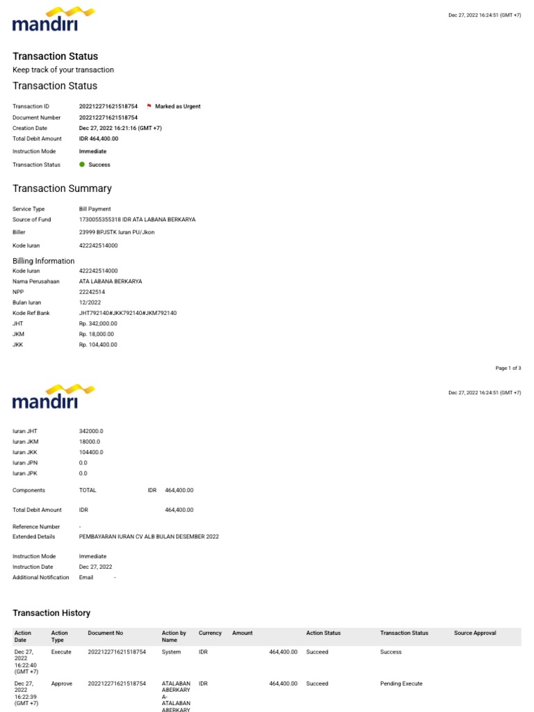 Transaction Status Transaction Status: Keep Track of Your Transaction | PDF