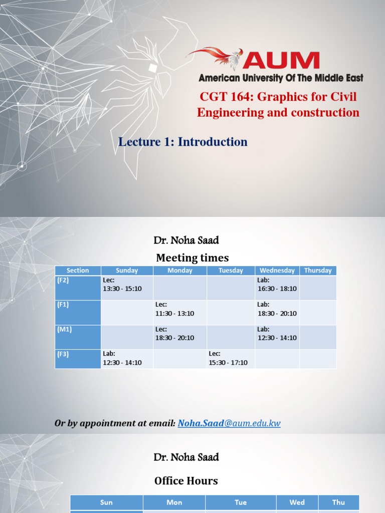 CGT 164 Lecture1 Introduction | PDF