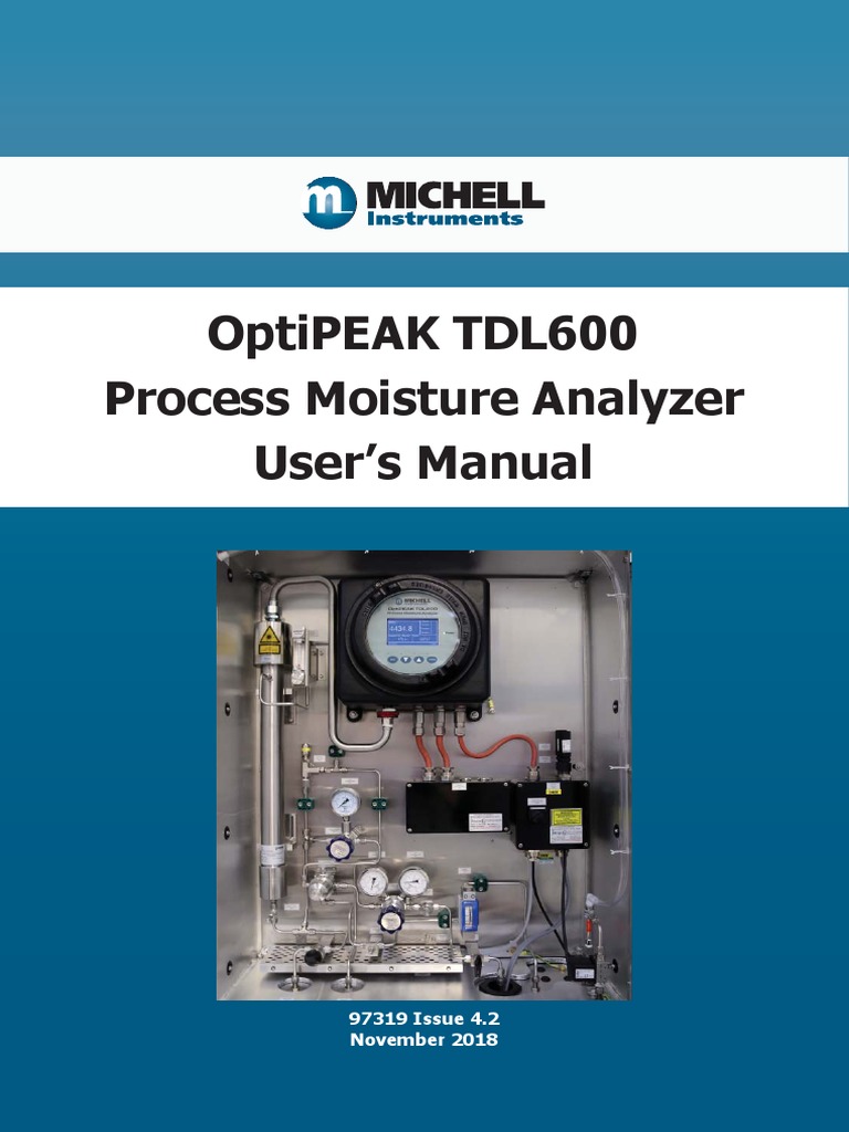 Michell Instruments TDL600 Operating Manual | PDF | Absorption ...