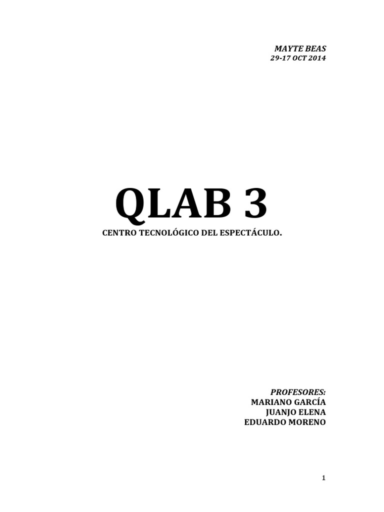 CURSO QLAB3 | PDF