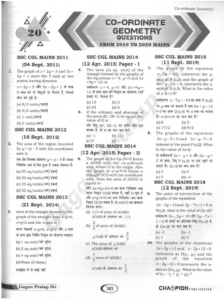 Coordinate Geometry and Polygon | PDF