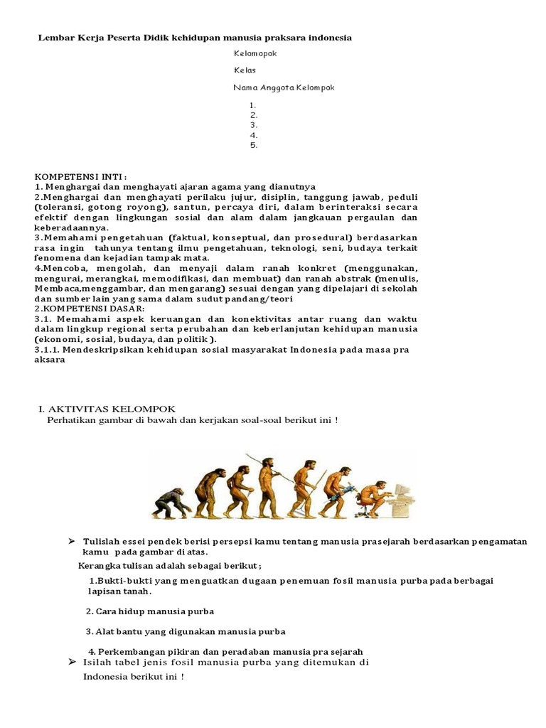 LKPD Sejarah Kelas X | PDF LKPD Sejarah Kelas X | PDF