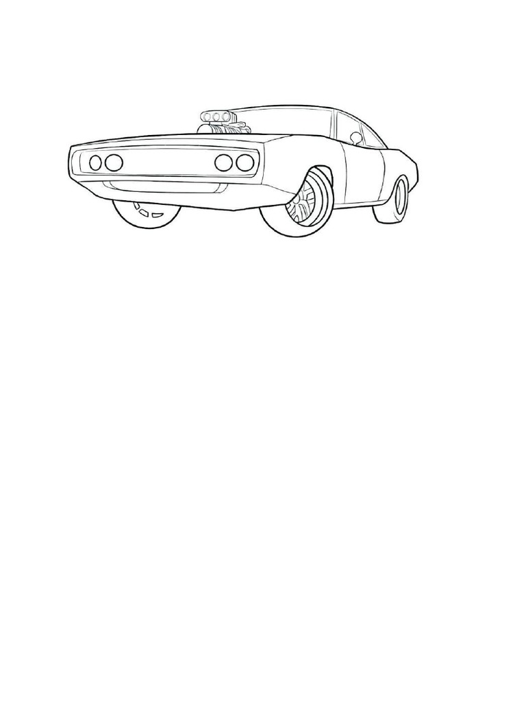 Dibujo Dodge Charger | PDF