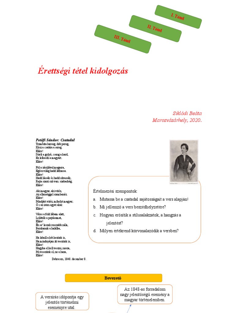 Siklodi-Beata Magyar-Irodalom Erettsegi 5-Eloadas | PDF