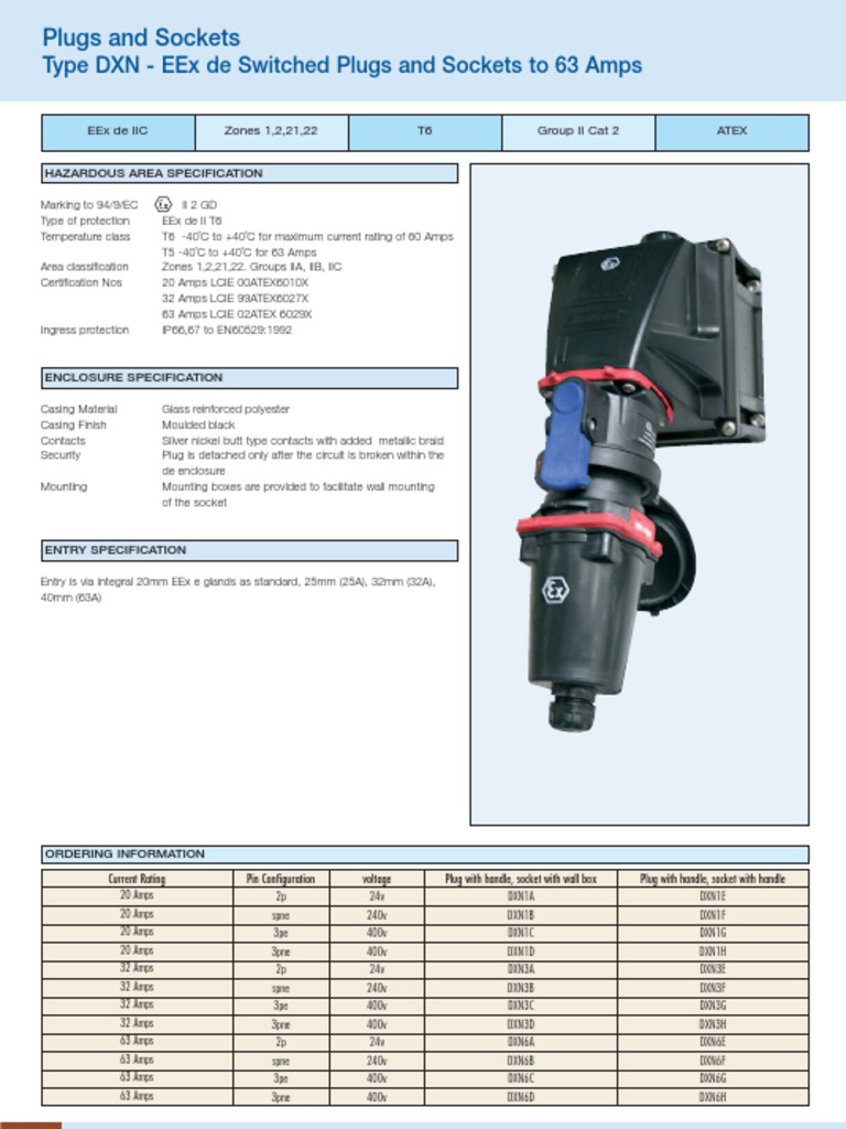 ATEX PROOF Electrical | PDF | Ac Power Plugs And Sockets | Mains Electricity
