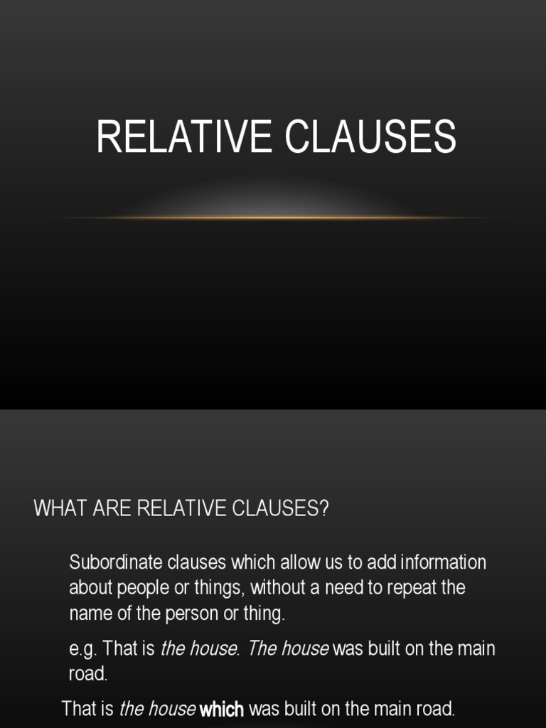 Mastering Relative Clauses | PDF | Clause | Linguistics